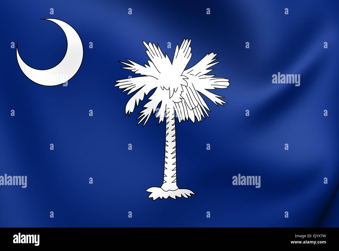 Flag of South Carolina, USA. Close Up Stock Photo - Alamy