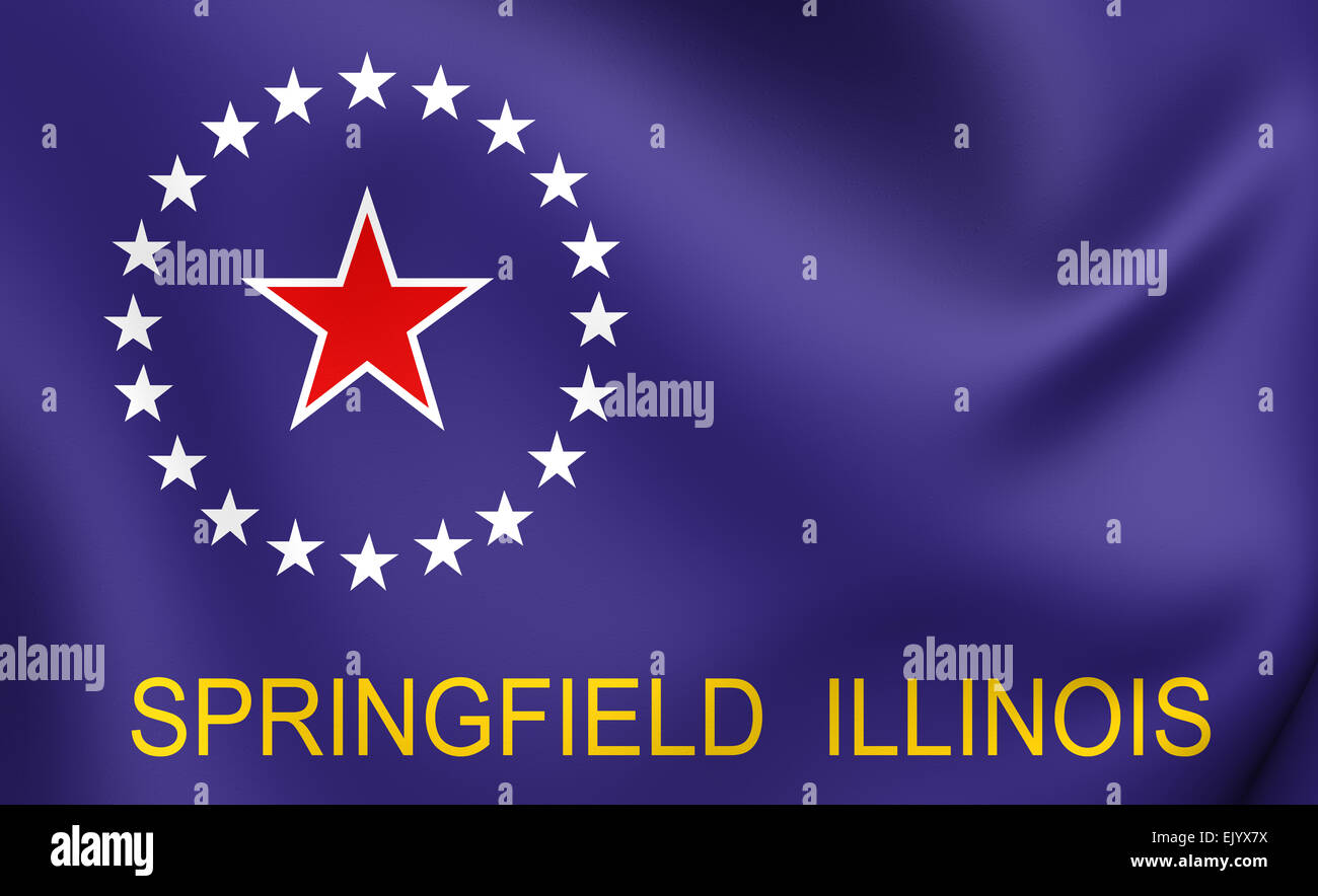 Flag of Springfield, USA. Close Up Stock Photo - Alamy