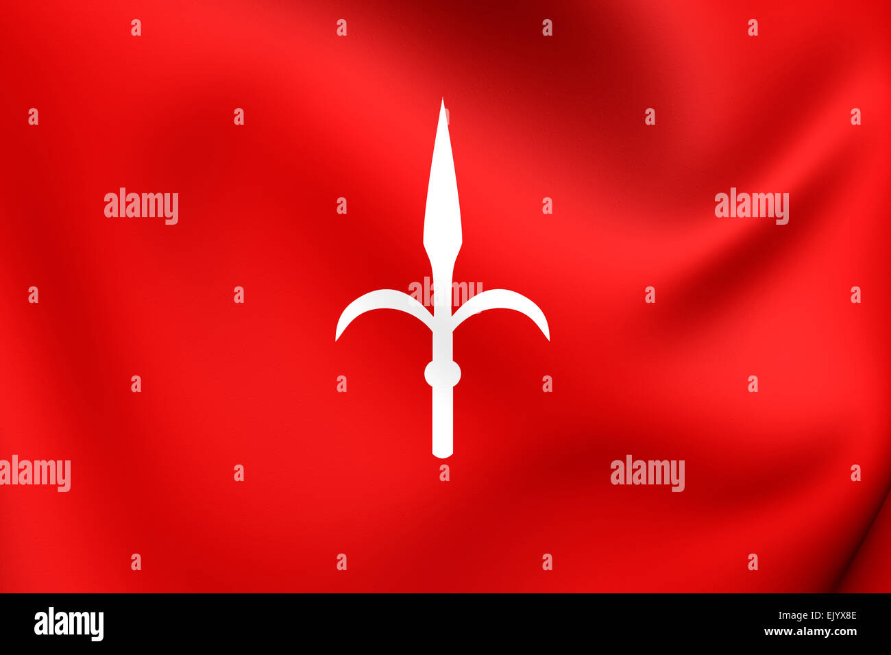 Flag of Trieste, Italy. Close Up Stock Photo - Alamy