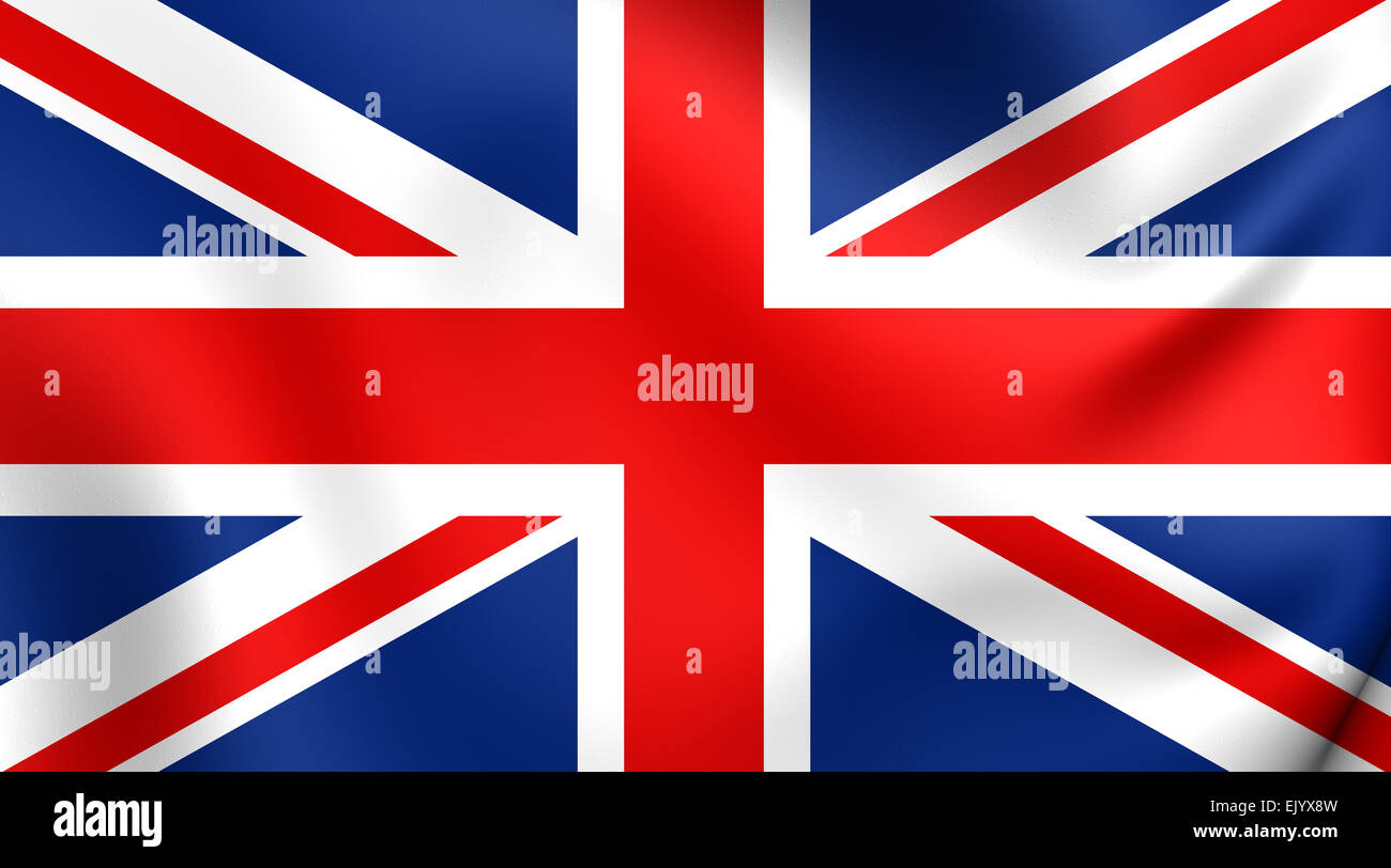 Flag of UK. Close Up Stock Photo - Alamy
