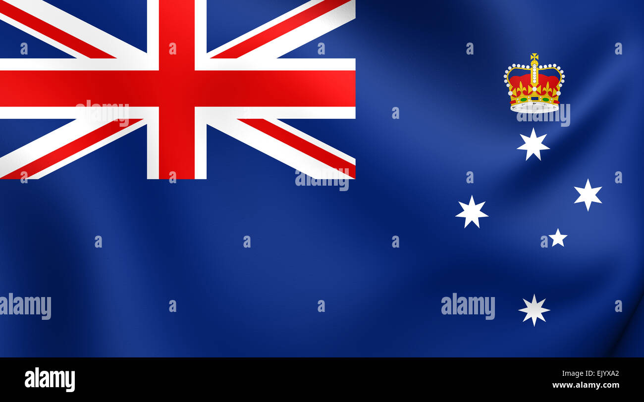 Victoria flag hi-res stock photography and images - Alamy