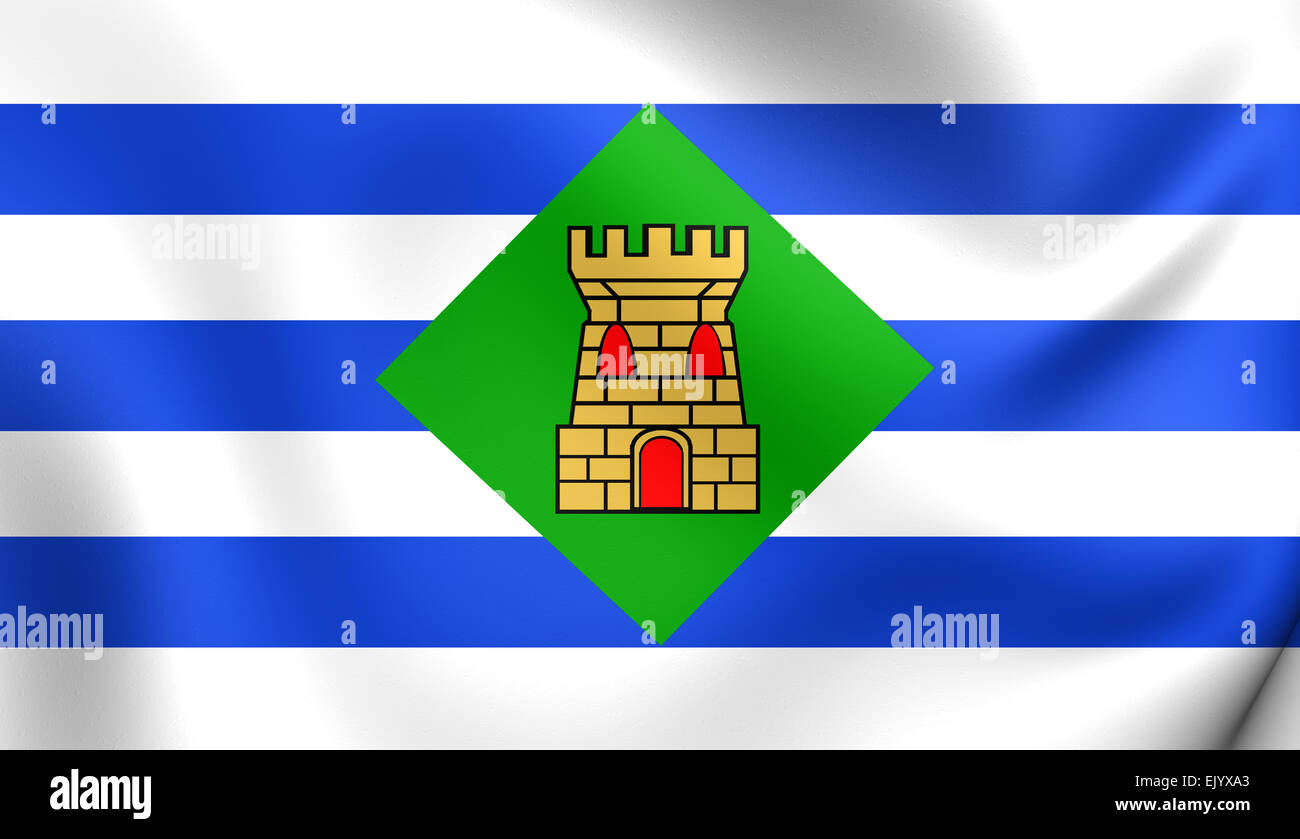 Flag of Vieques, Puerto Rico. Close Up Stock Photo - Alamy