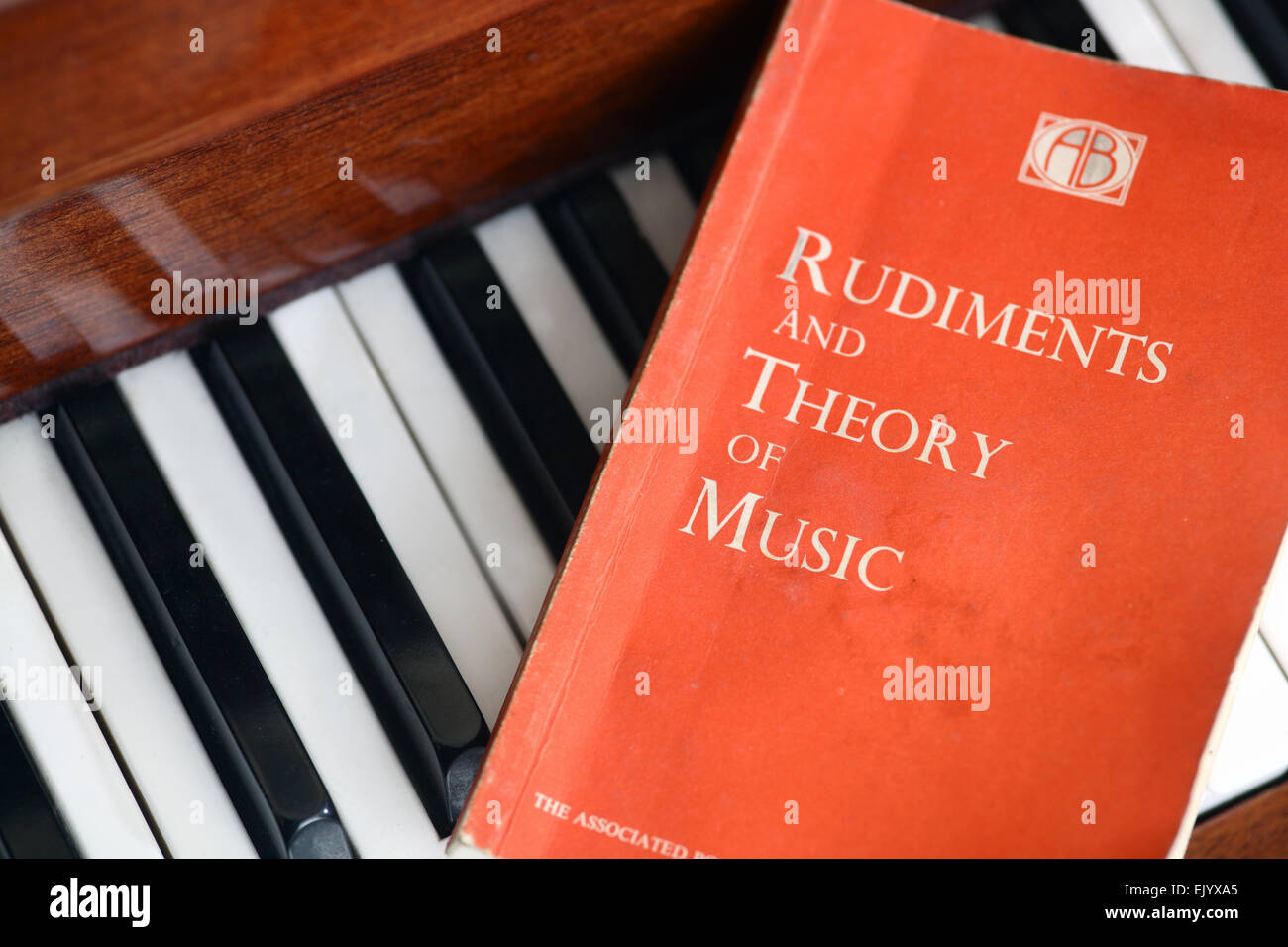 rudiments and theory of music. Associated board publication Stock Photo ...