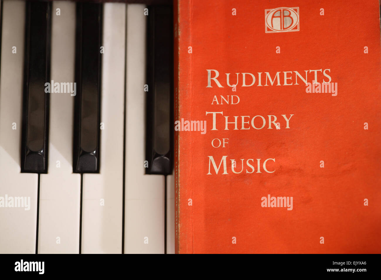 rudiments and theory of music. Associated board publication Stock Photo ...