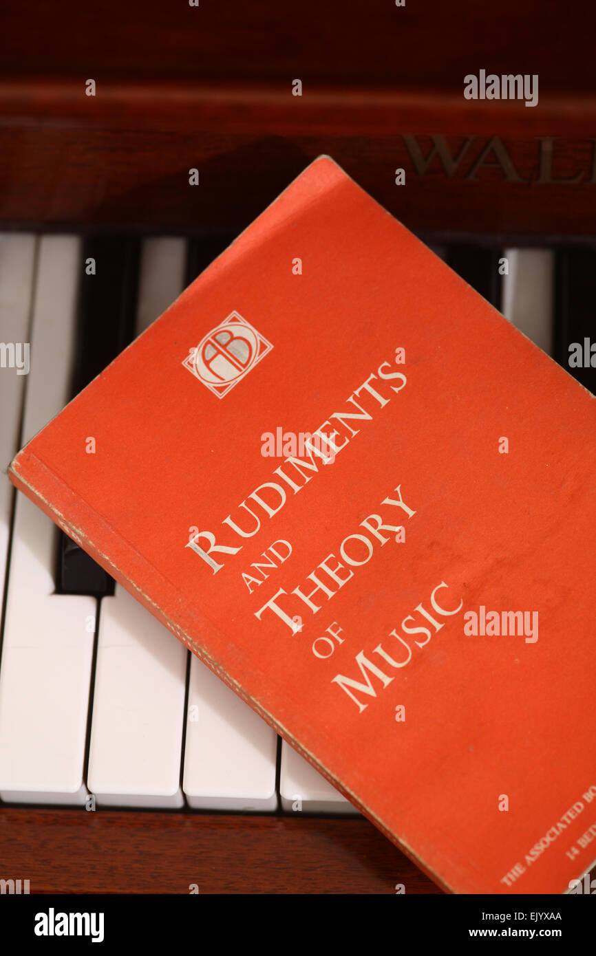 rudiments and theory of music. Associated board publication Stock Photo ...
