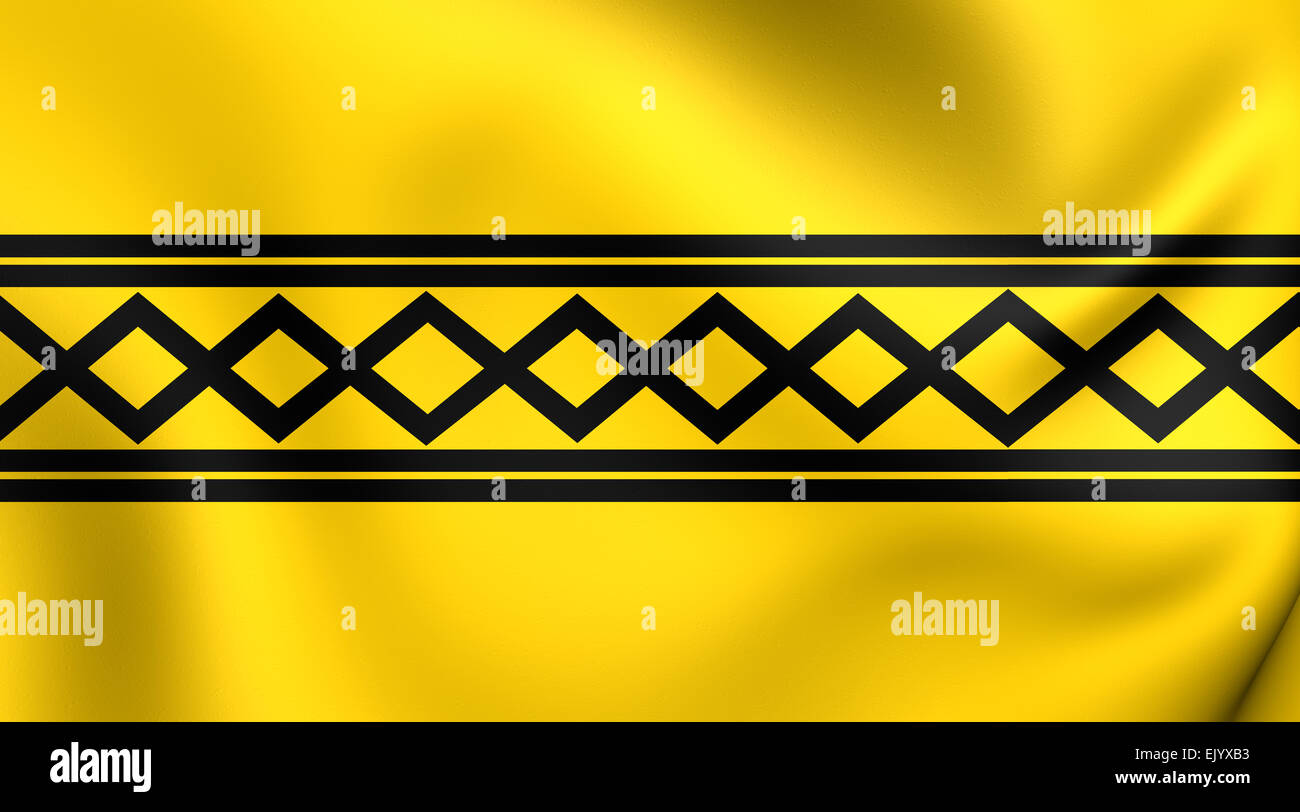 Flag of West Midlands, England. Close Up Stock Photo - Alamy