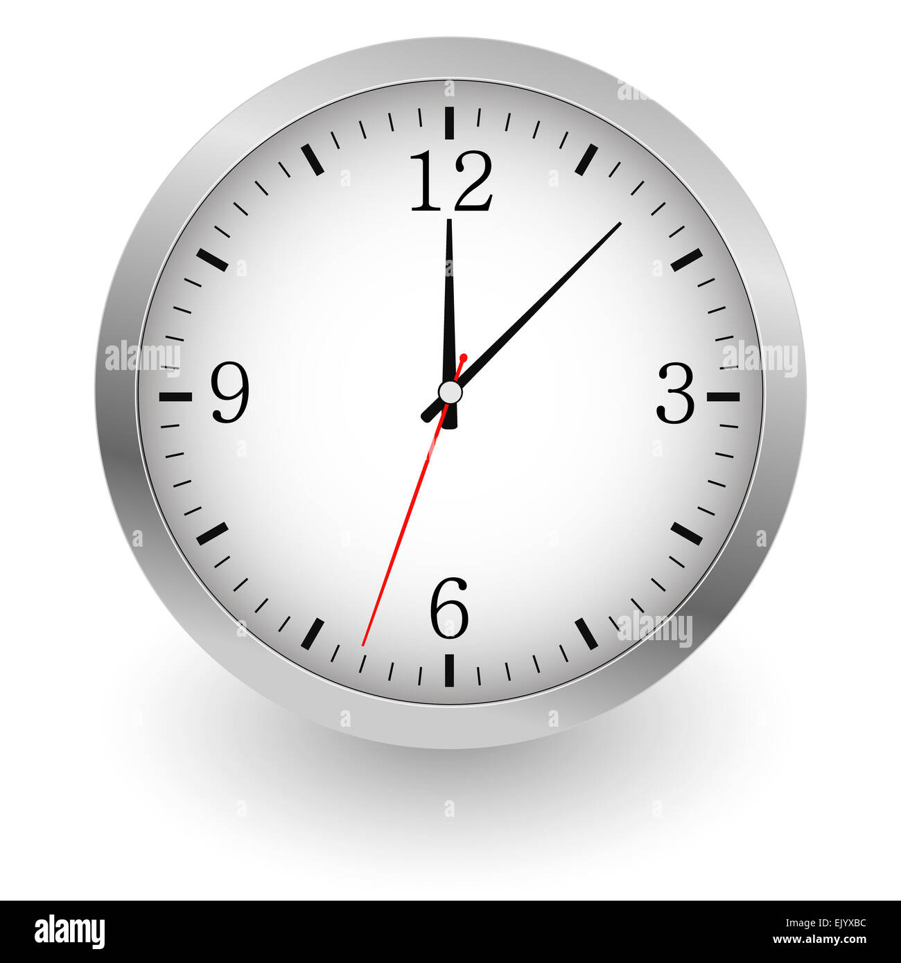 Realistic vector illustration of wall clock Stock Photo - Alamy