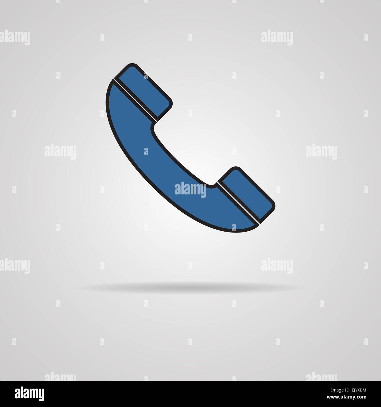 Vector illustration of a phone icon Stock Photo - Alamy