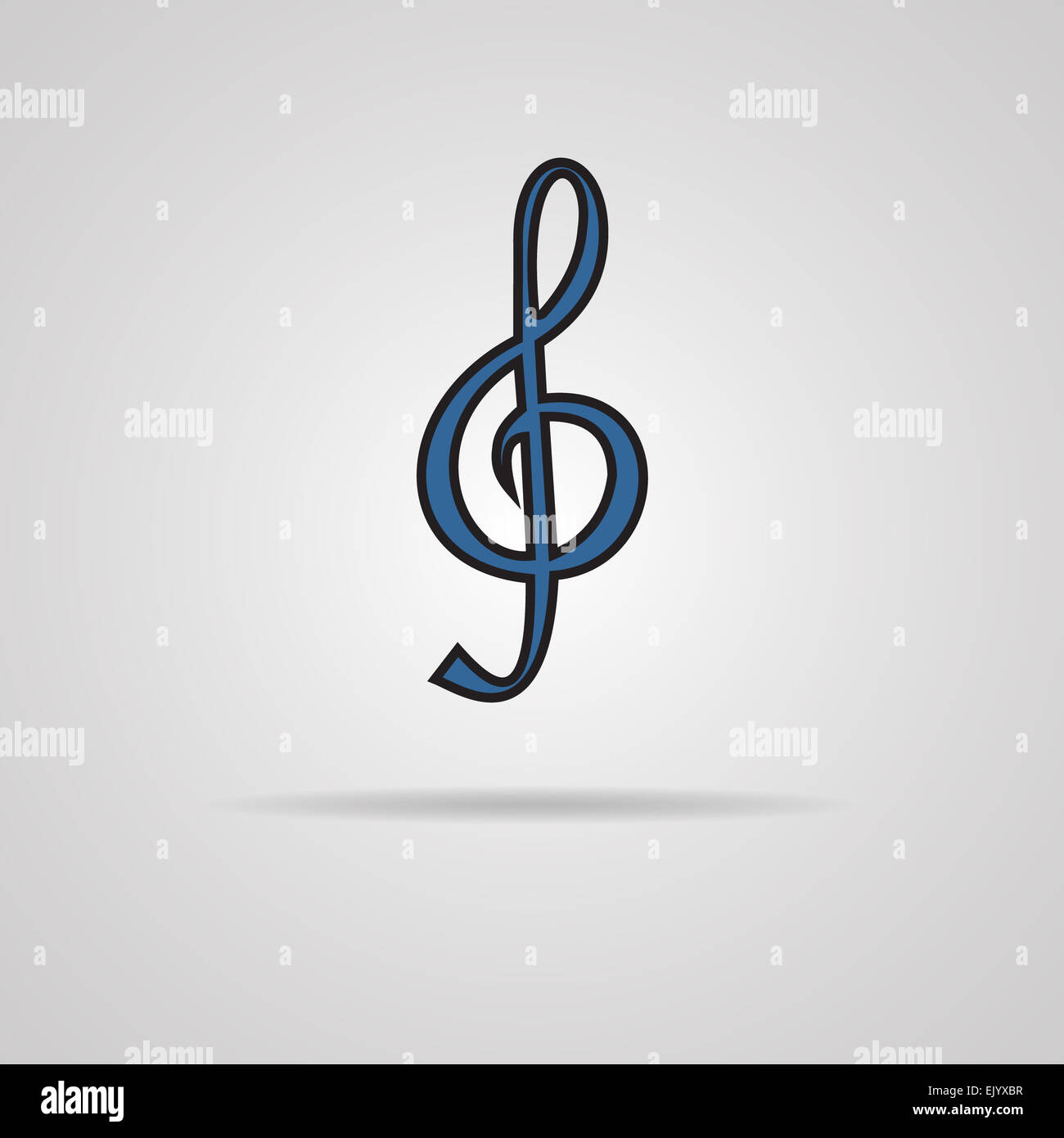 Treble g clef hi-res stock photography and images - Alamy
