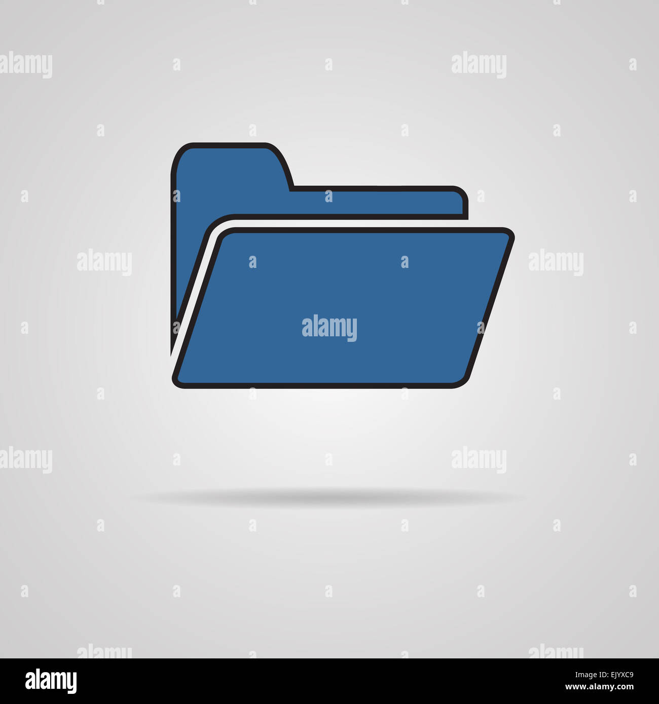 Folder icon vector hi-res stock photography and images - Alamy