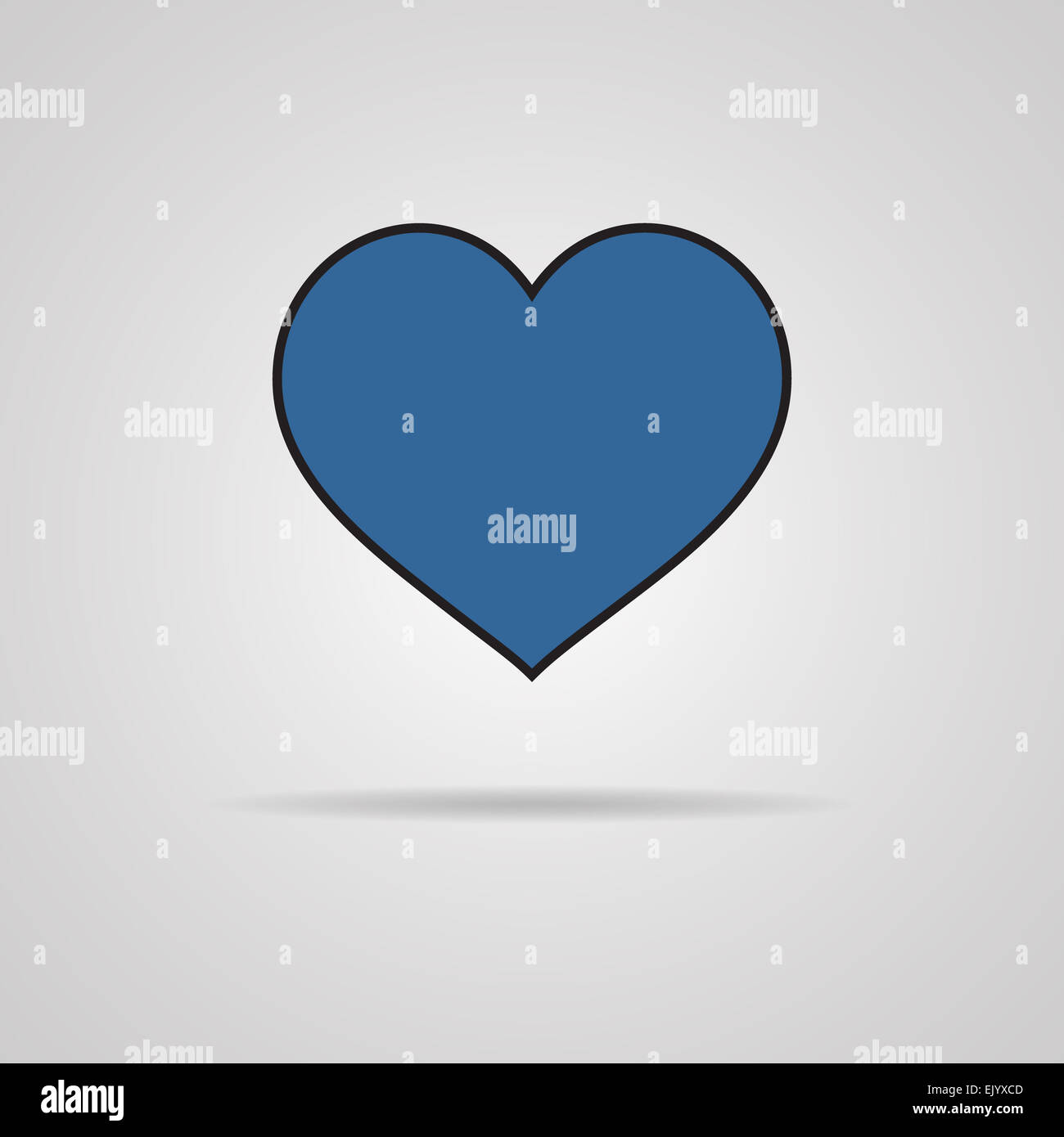 Vector icon black heart hi-res stock photography and images - Alamy