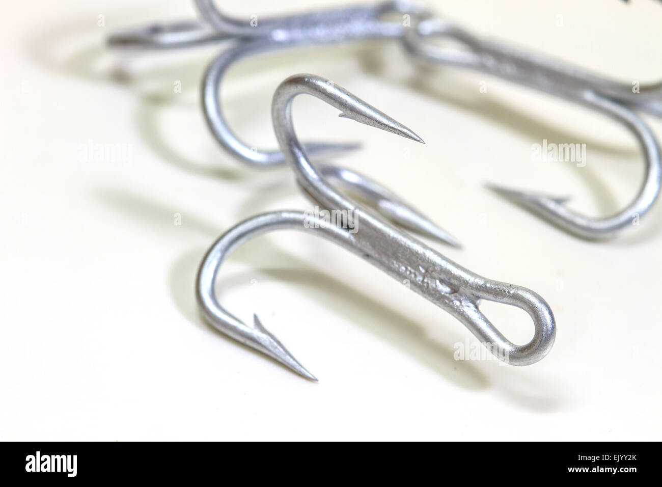 Fishing hook isolated on white background close up Stock Photo - Alamy