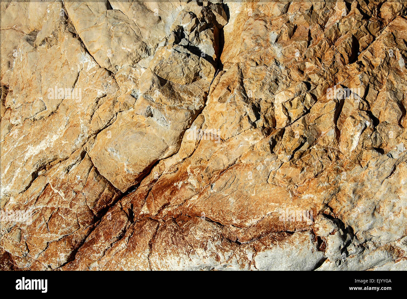 yellow ocre rock surface limestone Stock Photo - Alamy