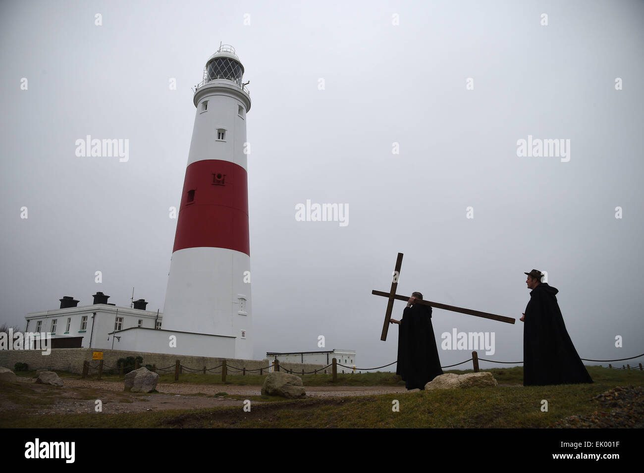 Portland, Dorset, Revd. Chris Briggs, front and Rev Mark Phillips ...