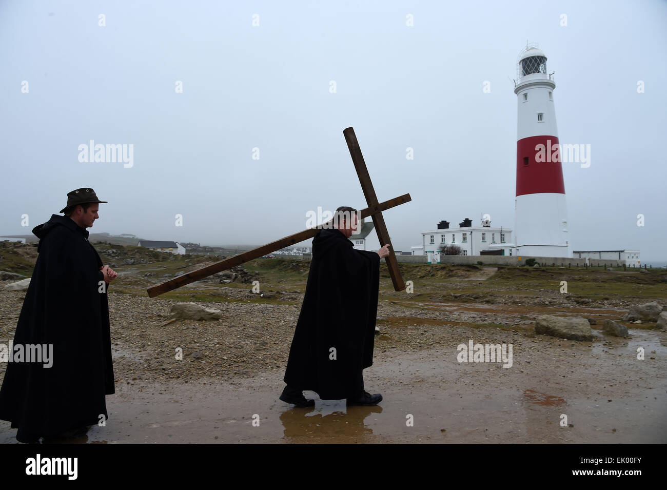 Portland, Dorset, Revd. Chris Briggs, front and Rev Mark Phillips ...
