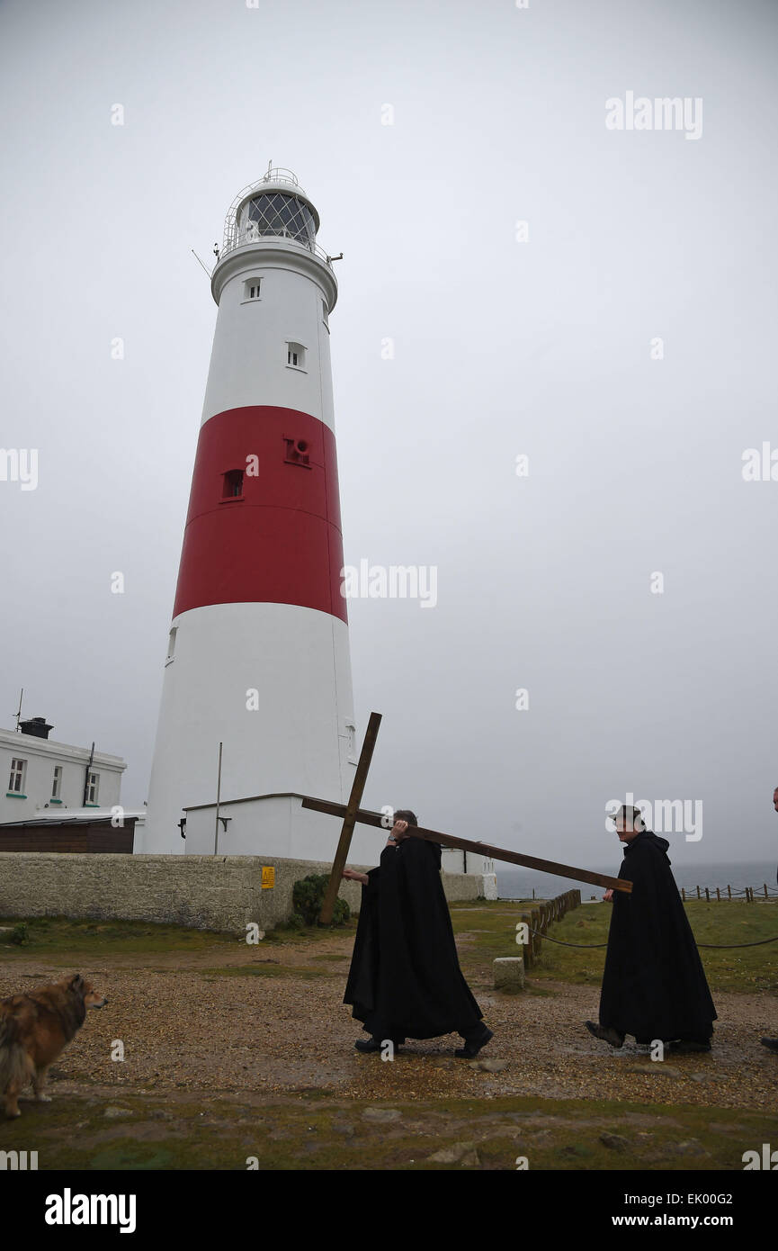 Portland, Dorset, Revd. Chris Briggs, front and Rev Mark Phillips ...