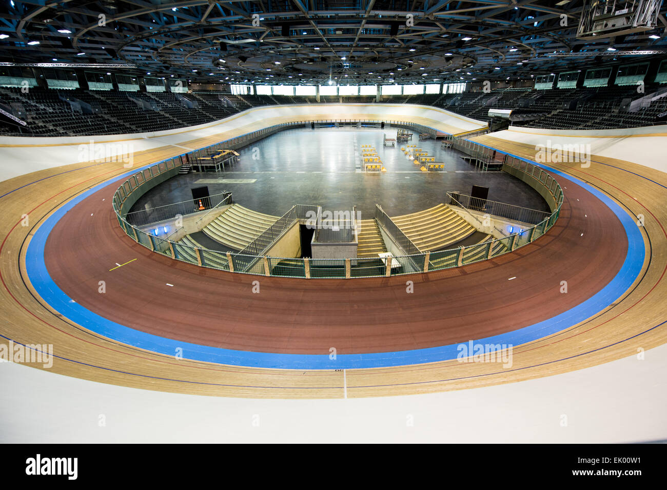 Berlin, Germany. 13th Mar, 2015. The empty velodrome in Berlin, Germany ...