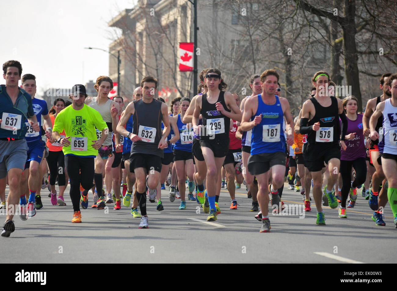 Runners compete in charity running events in Downtown London, Ontario ...