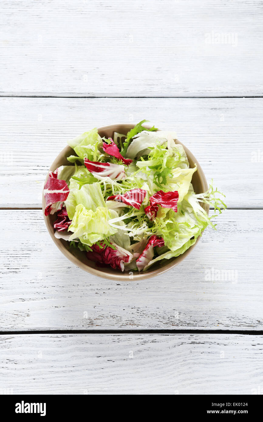 Salad mix in a bowl, food Stock Photo - Alamy