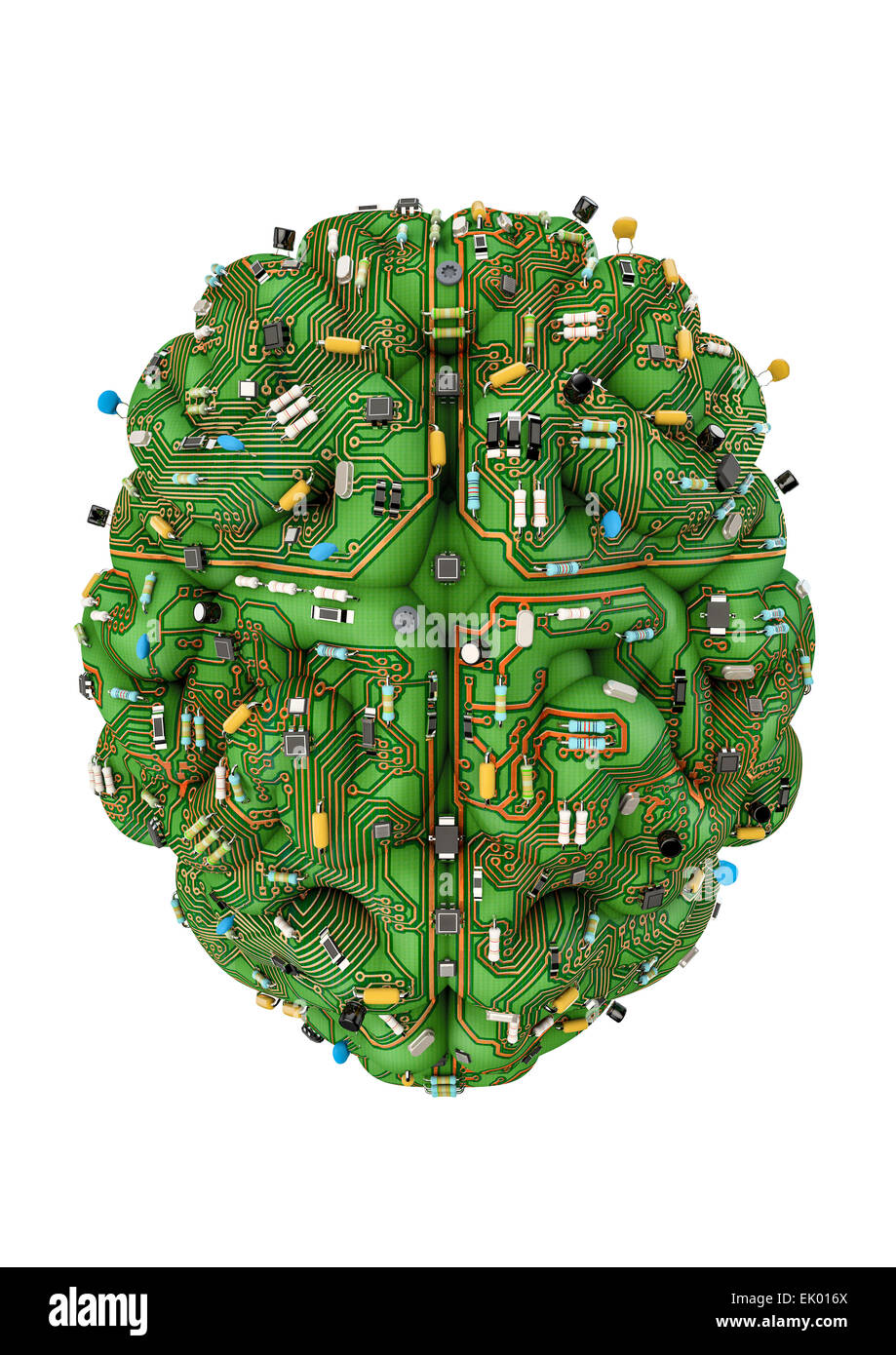 Circuit board brain hi-res stock photography and images - Alamy