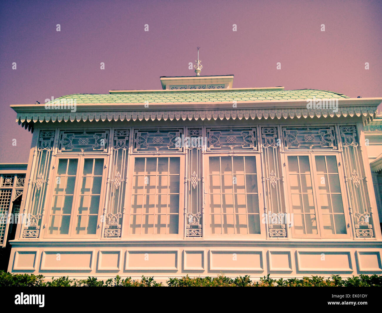 Greenhouse in Neo-Classical Style in vintage style Stock Photo - Alamy