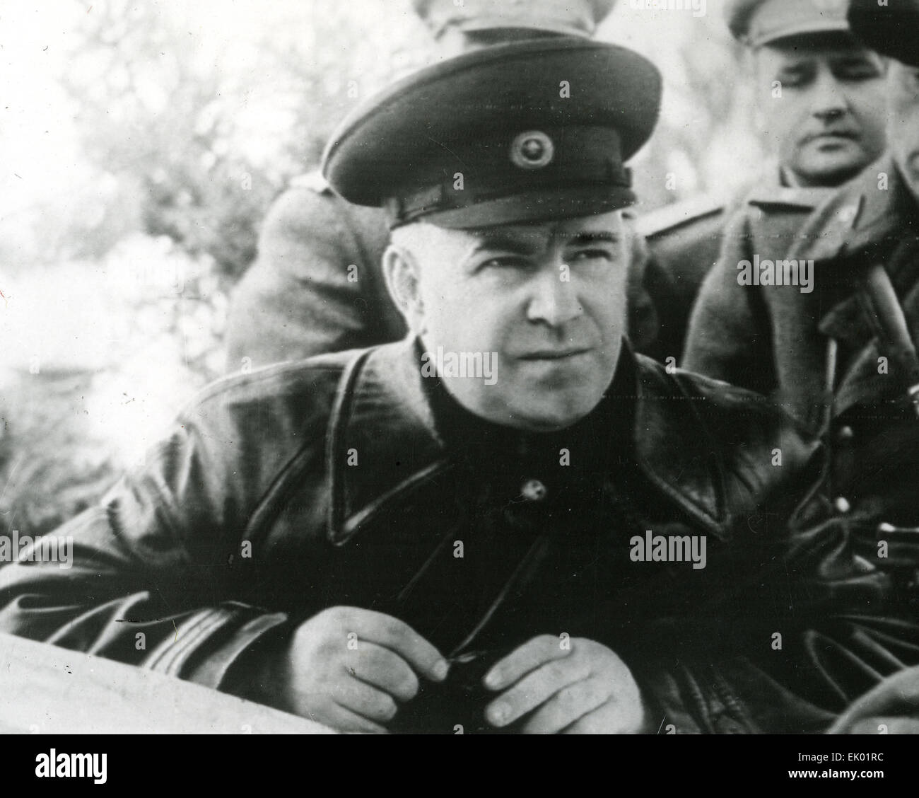 GEORGY ZHUKOV ((1896-1974) Soviet General at a command poster in 1943 ...