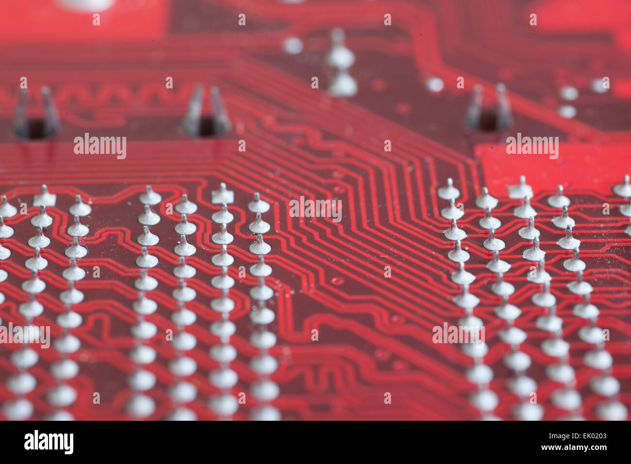 close-up of a circuit board of a computer Stock Photo - Alamy