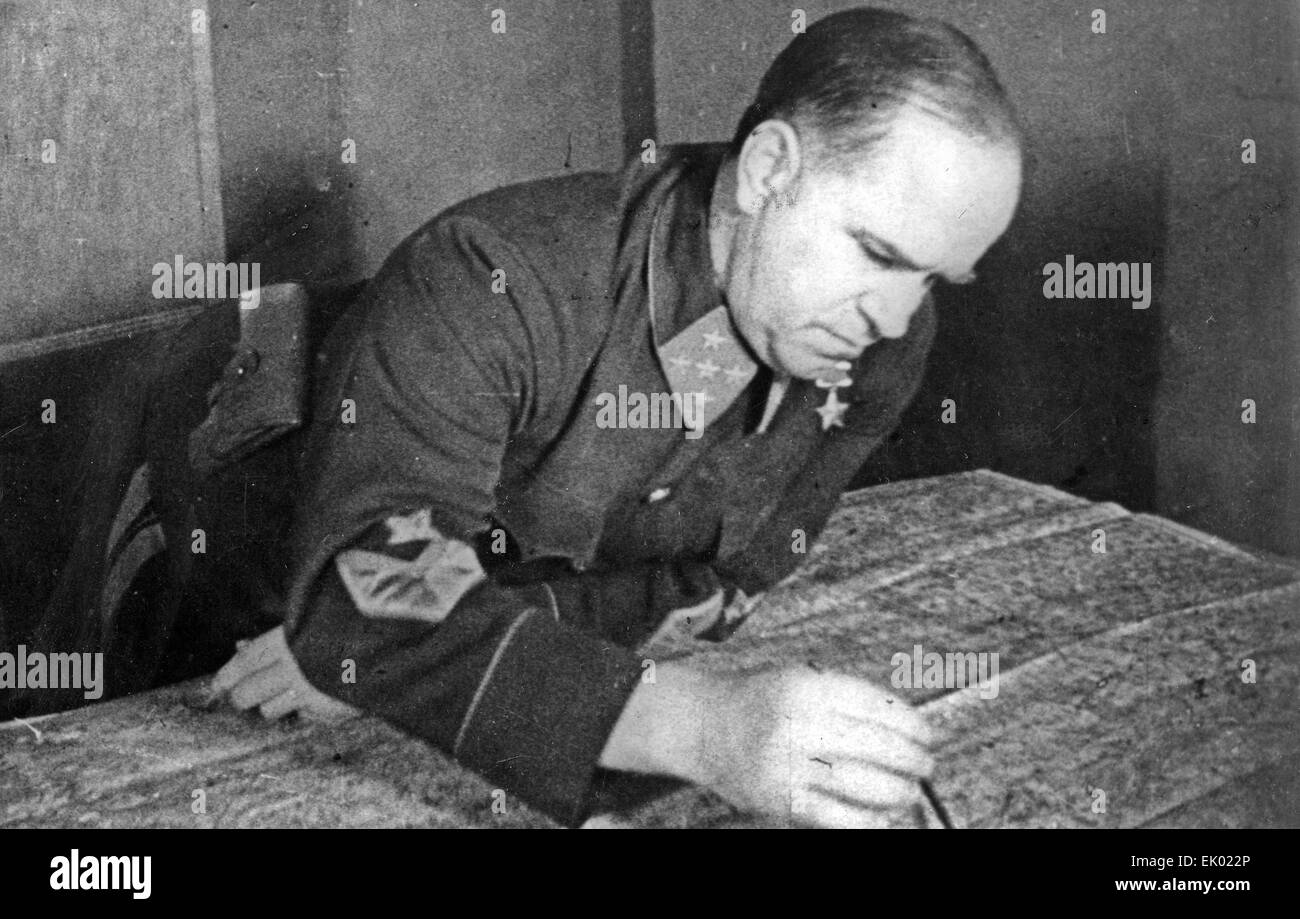GEORGY ZHUKOV ((1896-1974) Soviet General about 1943 Stock Photo - Alamy