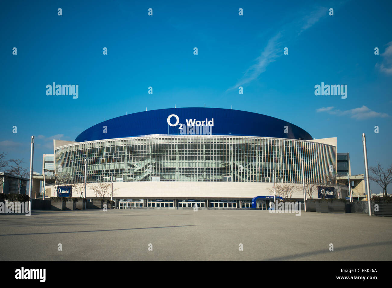 The O2 World Arena in Berlin, 9 March 2015. Photo: Felix Zahn/dpa Stock ...