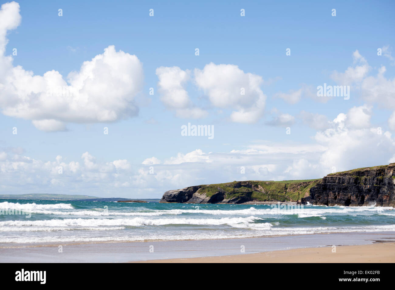 ballybunion beach on the wild atlantic way in county kerry ireland ...