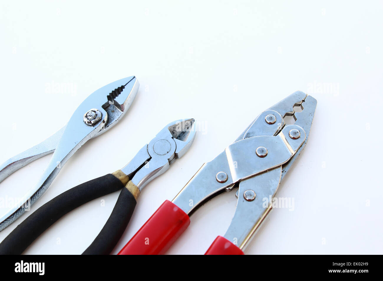 Mechanic tools set isolated on white background Stock Photo - Alamy
