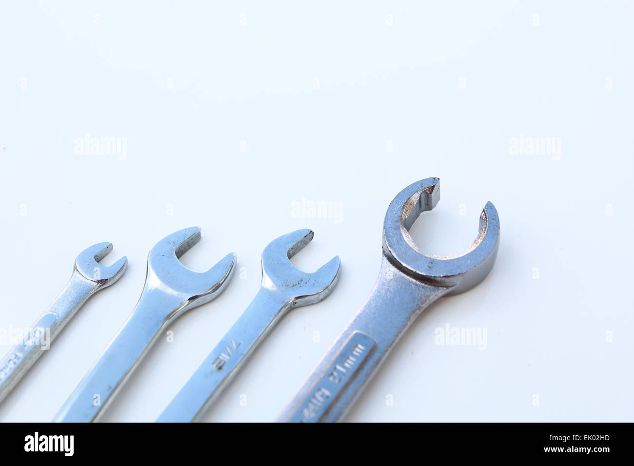 Mechanic tools set isolated on white background Stock Photo - Alamy