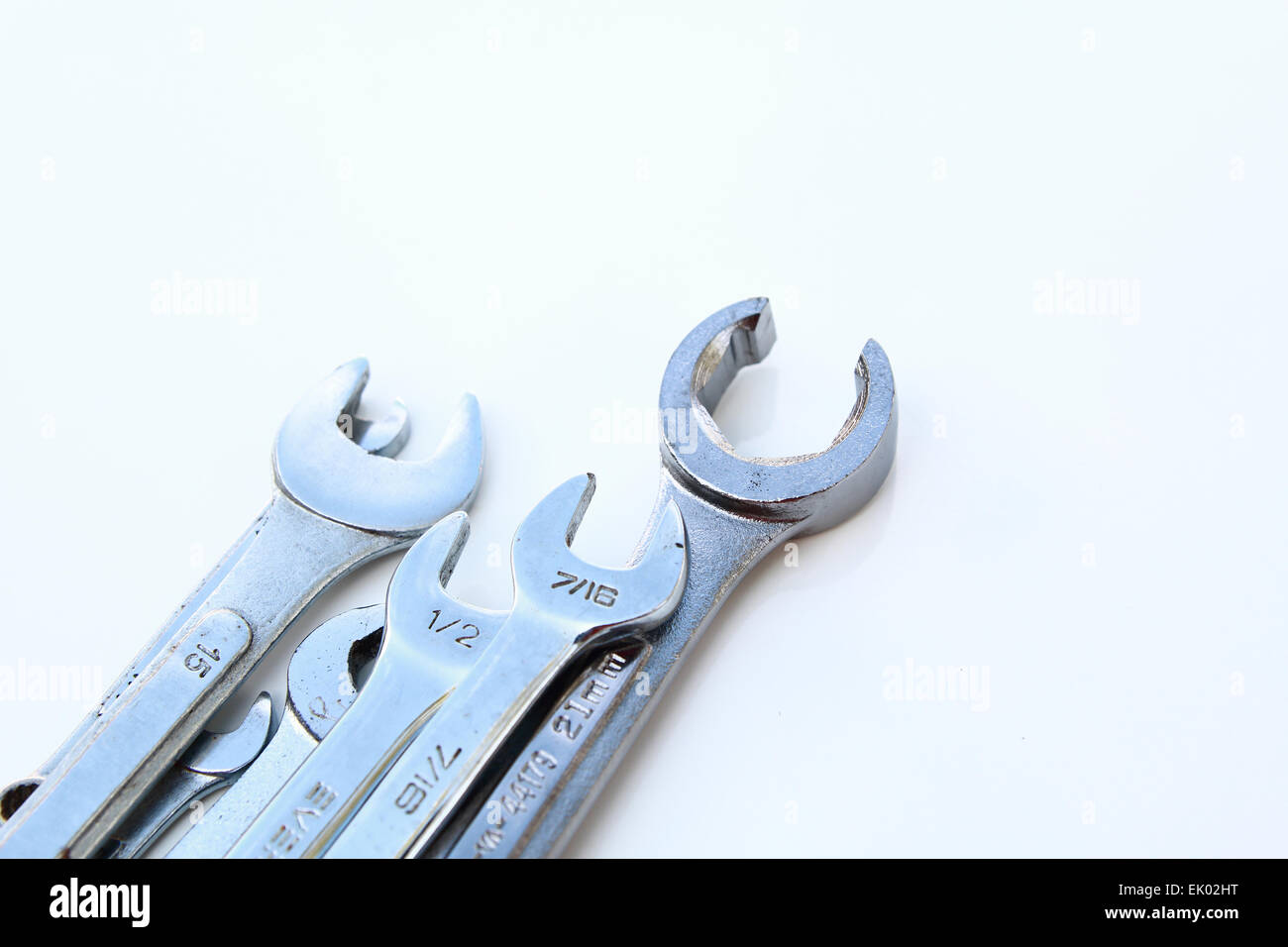 Mechanic tools set isolated on white background Stock Photo - Alamy