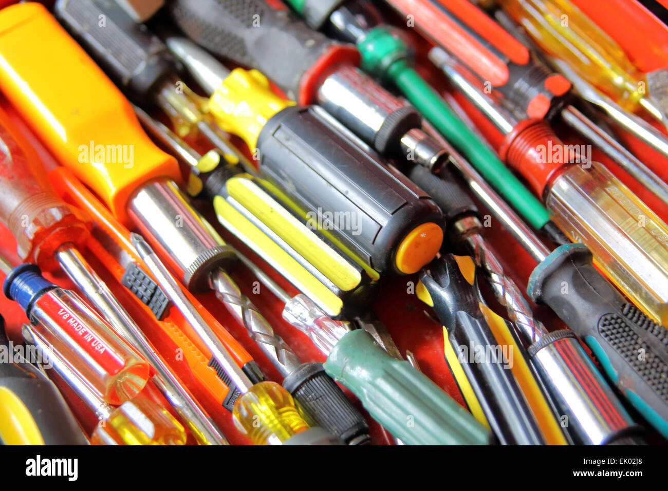 Mechanic tools set isolated on white background Stock Photo - Alamy
