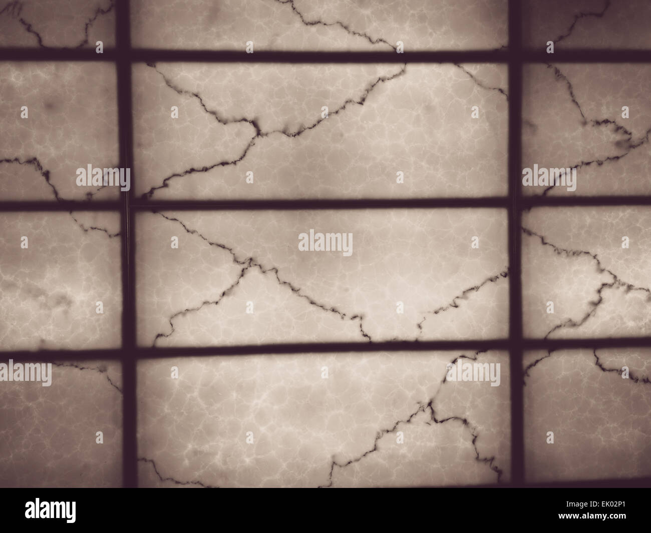 transparent marble wall and frames at night in vintage style Stock ...