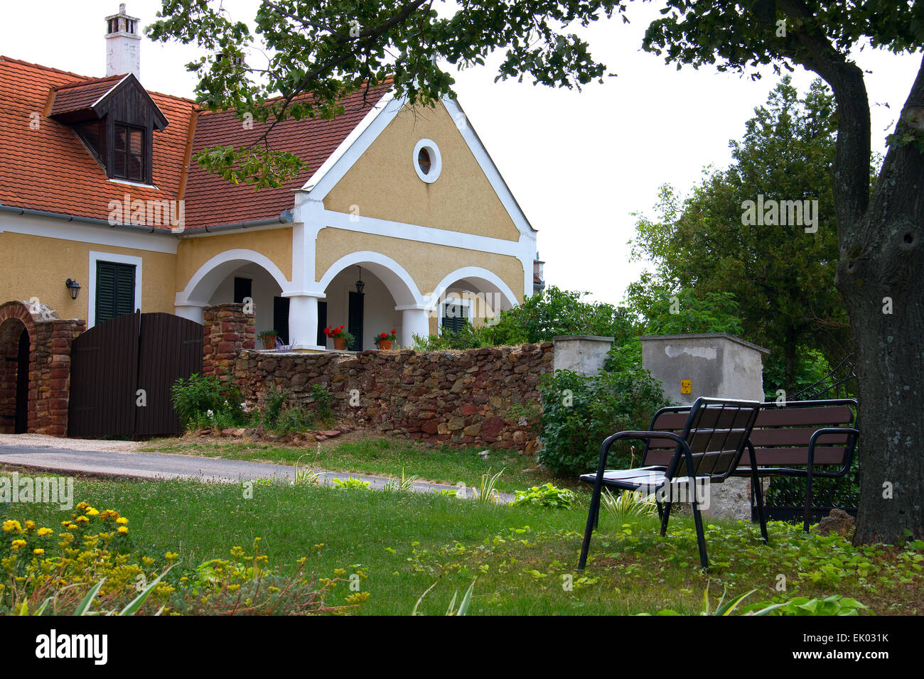 Traditional Rural Houses in the Hungarian Countryside Stock Photo - Alamy