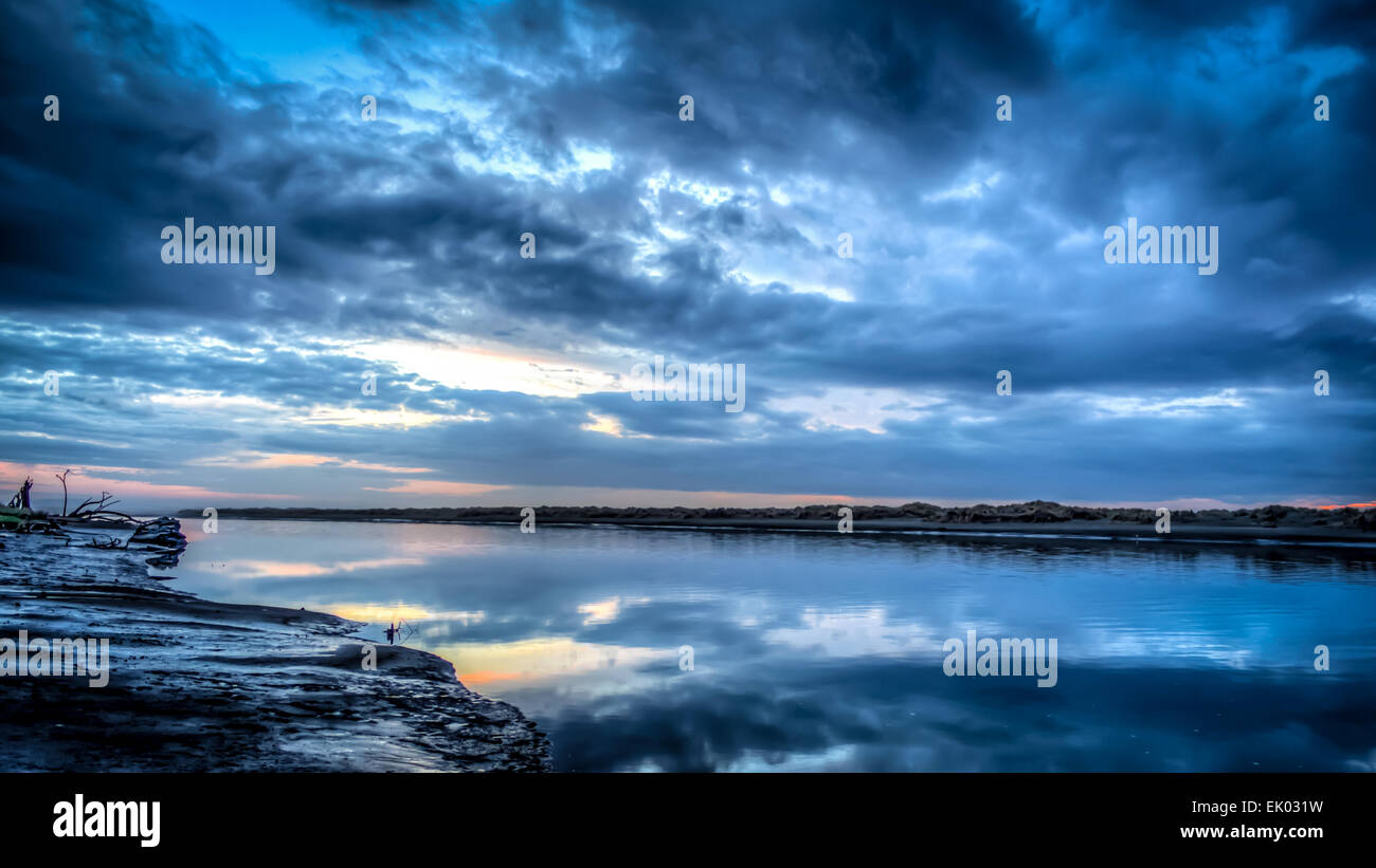 False Color Sunset Stock Photo - Alamy
