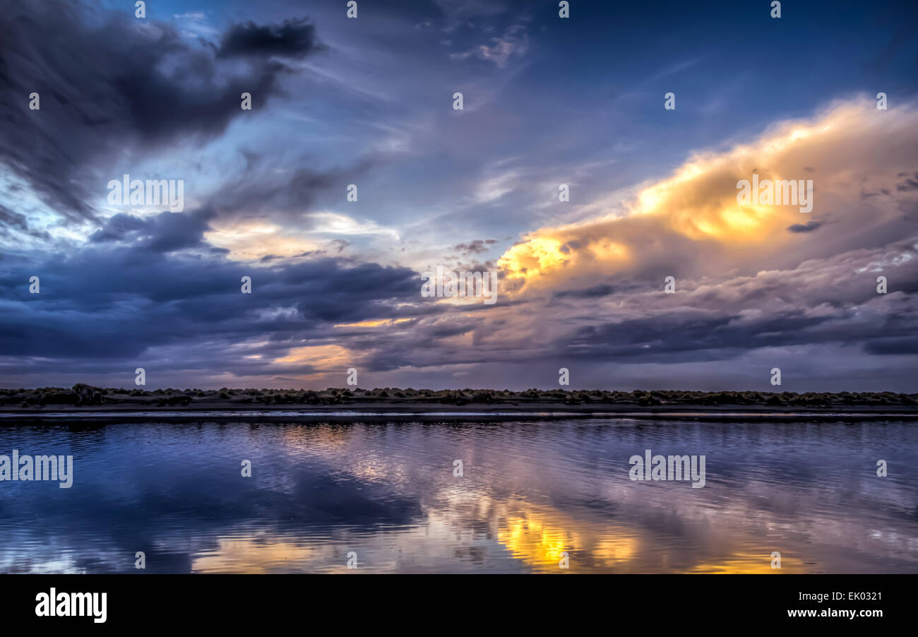 False Color Sunset Stock Photo - Alamy