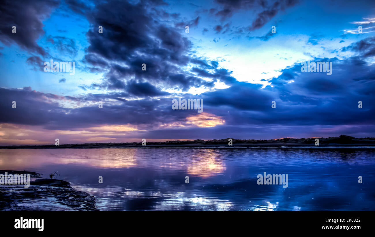 False Color Sunset Stock Photo - Alamy