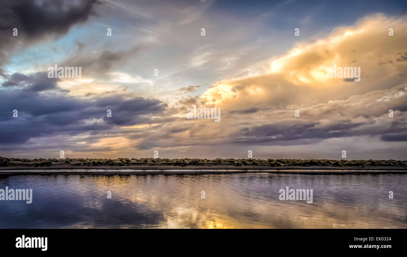 False Color Sunset Stock Photo - Alamy