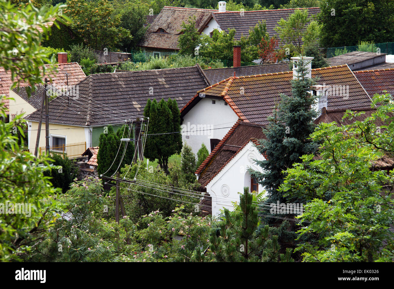 Traditional Rural Houses in the Hungarian Countryside Stock Photo - Alamy