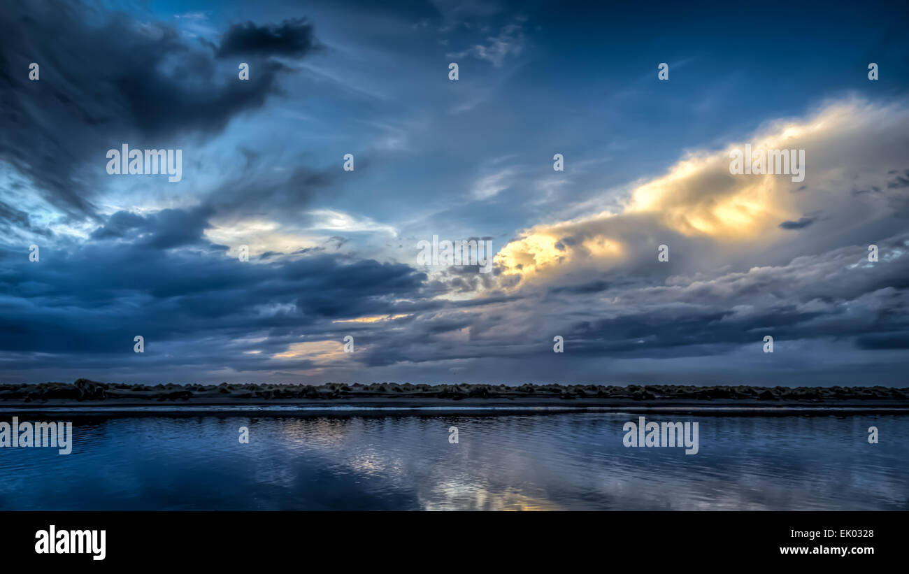 False Color Sunset Stock Photo - Alamy