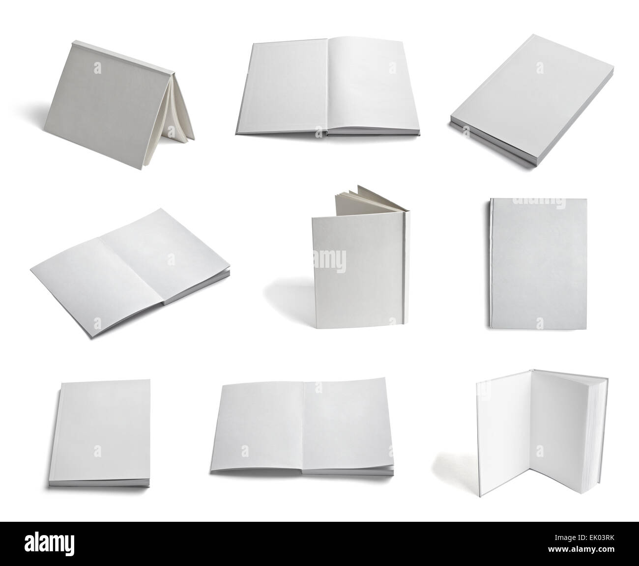 white leaflet and book template Stock Photo - Alamy