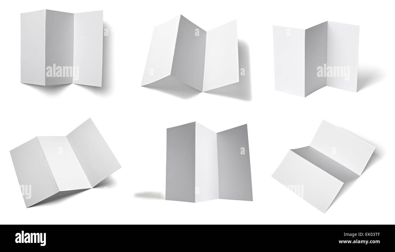 white leaflet and book template Stock Photo - Alamy