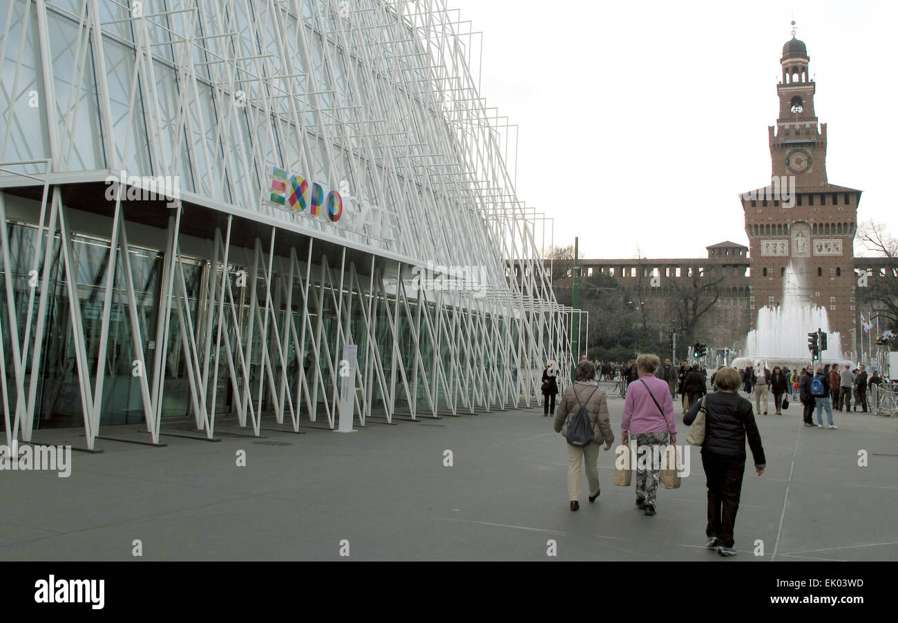 Milan, Italy. 13th Mar, 2015. Expo Gate in Milan, Italy, 13 March 2015 ...