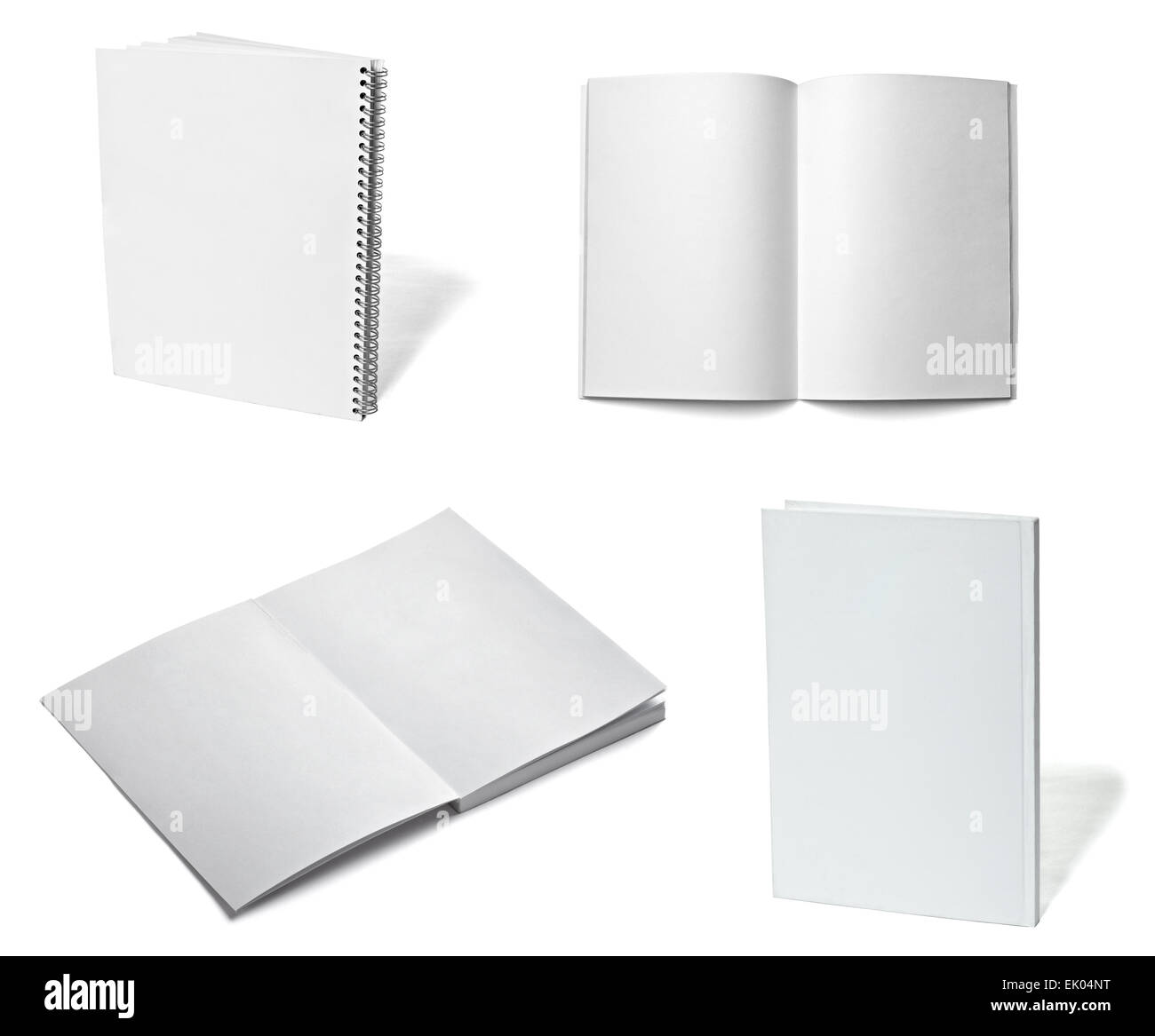 white leaflet and book template Stock Photo - Alamy