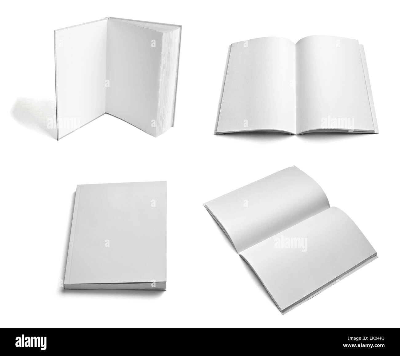 white leaflet and book template Stock Photo - Alamy