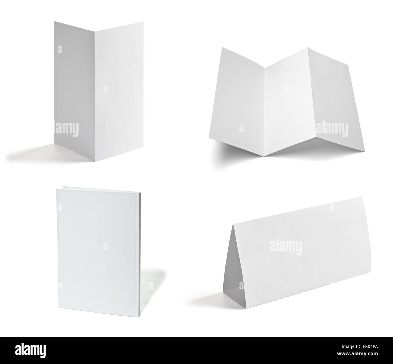 white leaflet and book template Stock Photo - Alamy