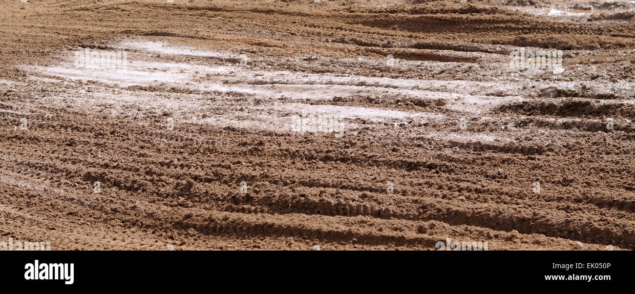 Tire tracks motorcycle motorcycle trails Stock Photo - Alamy