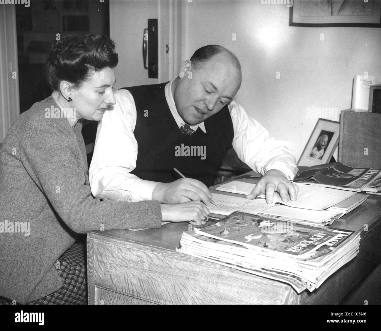 SIDNEY and MURIEL BOX English film producers about 1945 Stock Photo - Alamy